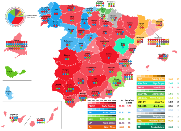 Mapas electorales de España: Así se transforma el mapa político Español ...